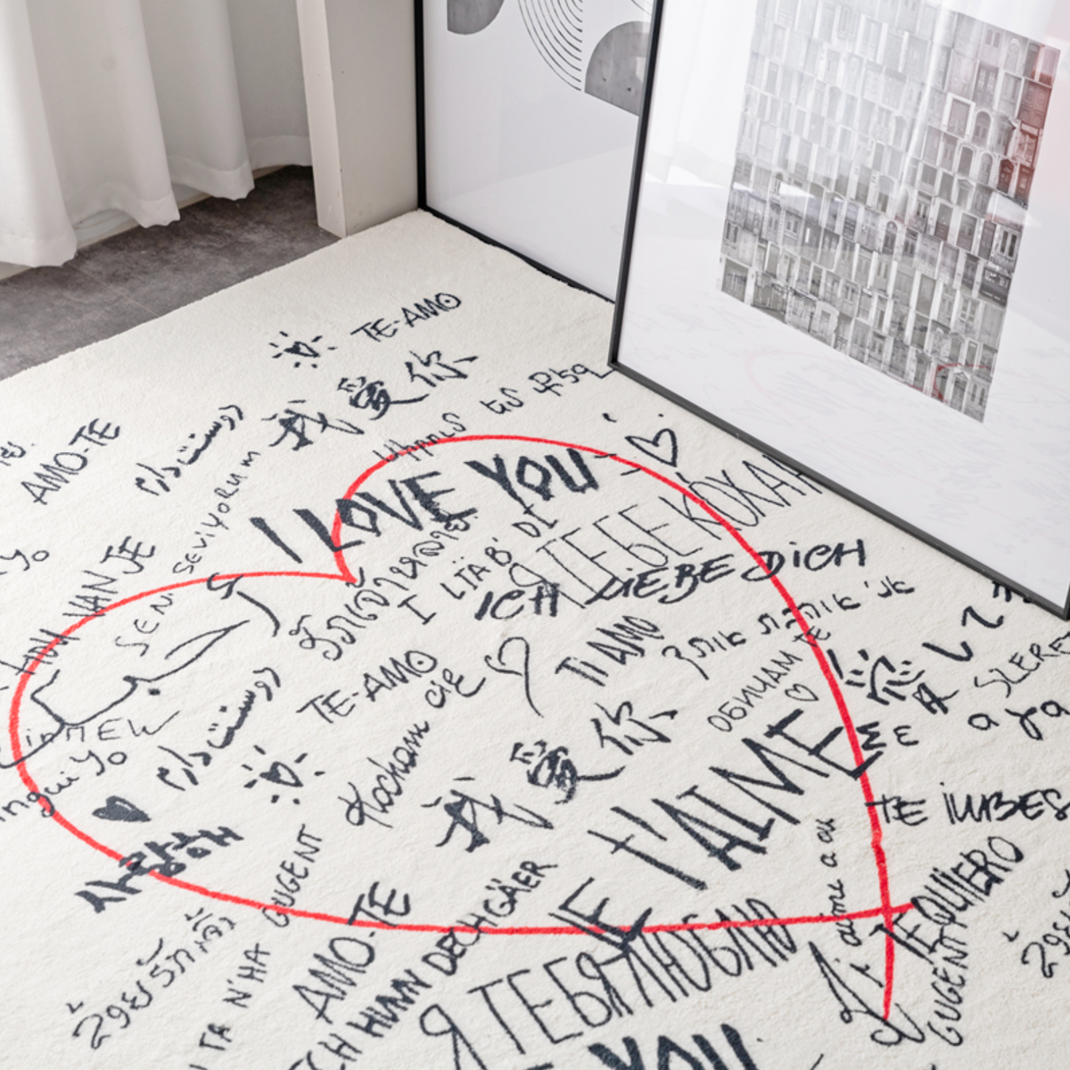 The Letter of Love Carpet for Cloakroom Livingroom Bedroom – M Decor Studio